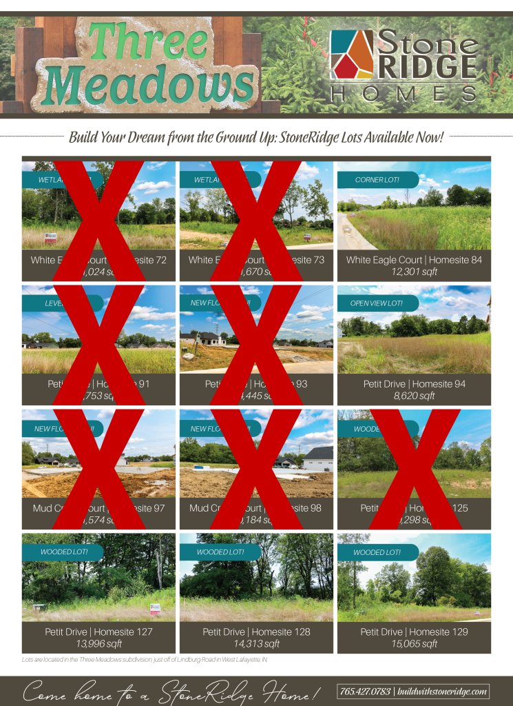 Three Meadows Lots - StoneRidge Homes